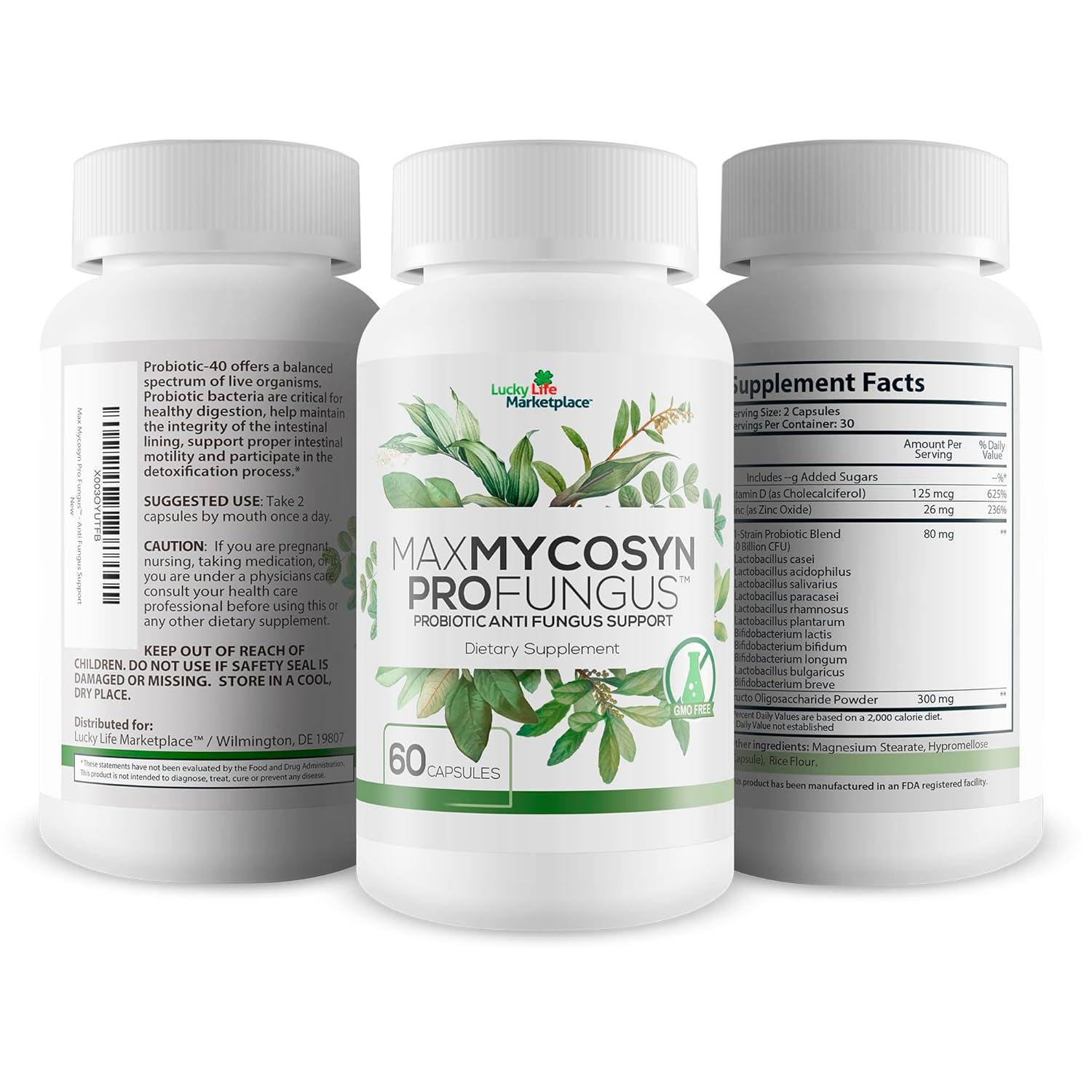 Max Mycosyn Pro Fungus - Probiotic Nail & Foot Support | Immune ...