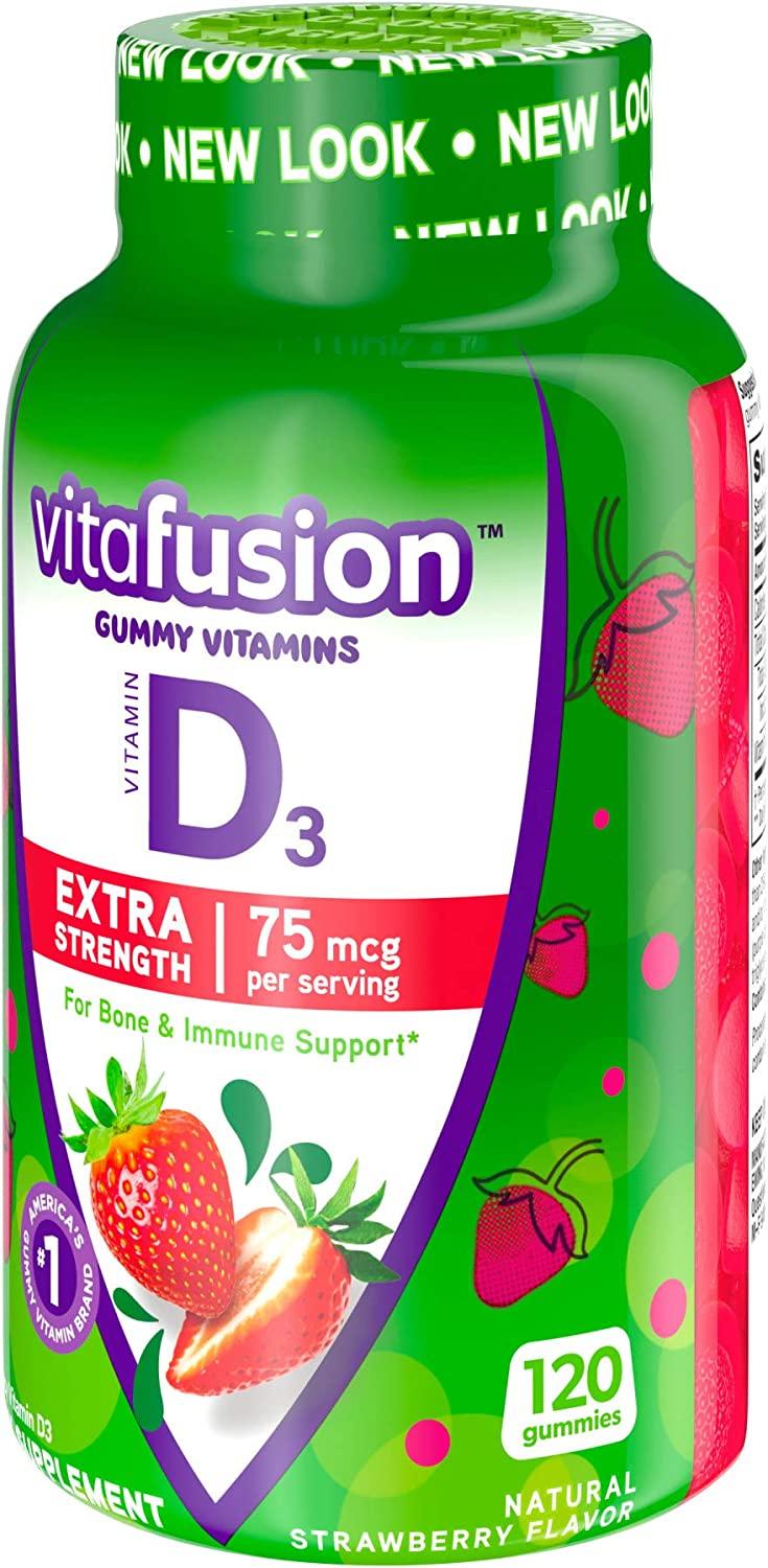 Vitafusion Extra Strength Vitamin D3 Gummies 120 ct - Boost Your Immune ...