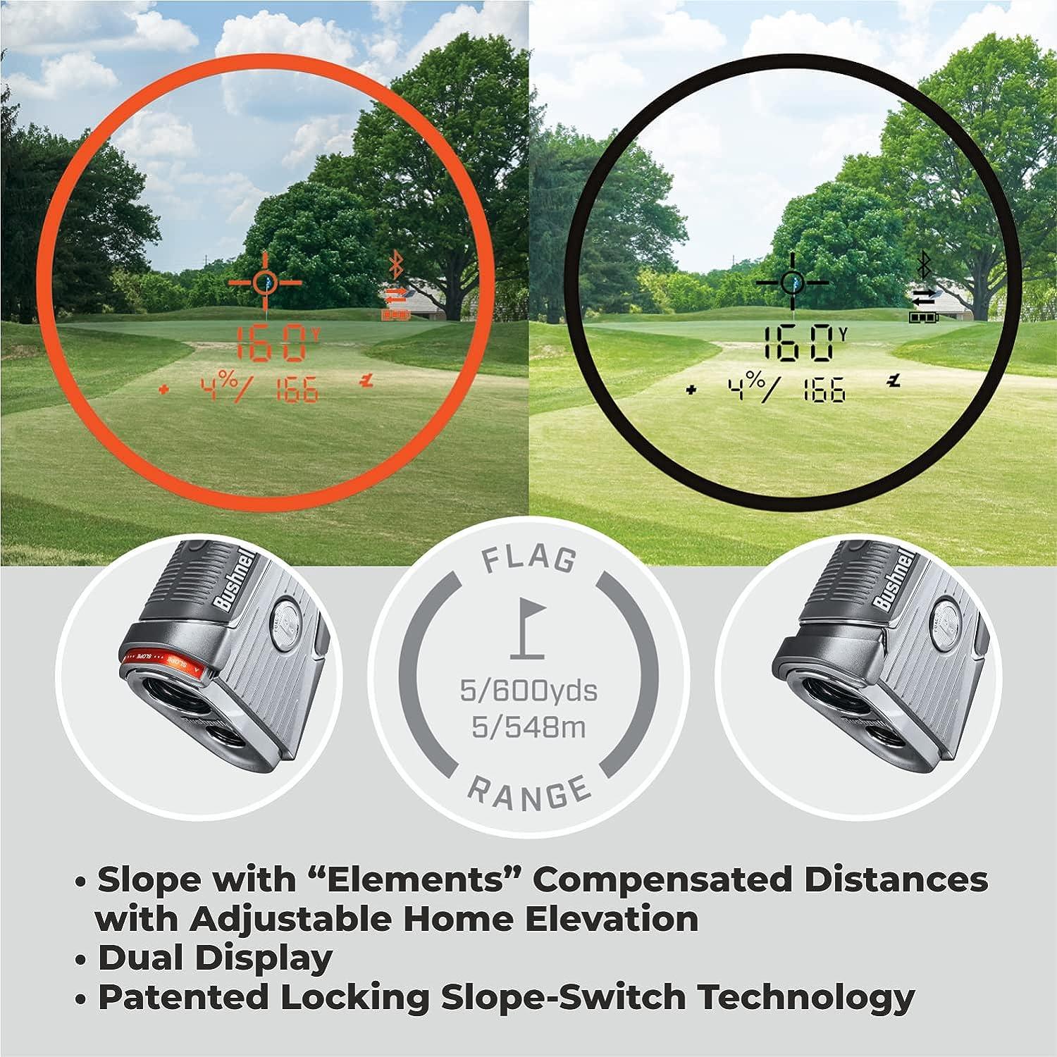 Bushnell PRO XE/X3 Laser Golf Rangefinder Bundle with Carrying Case ...