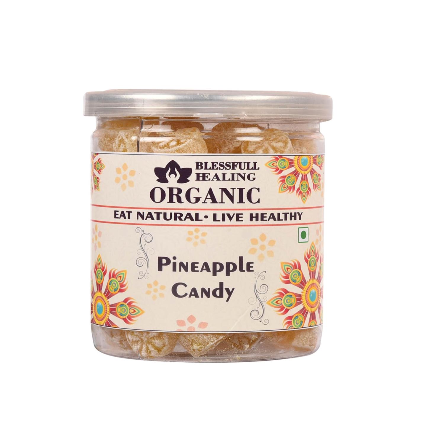Blessfull Healing Organic Pineapple Candy 350 Gram Airtight Container ...