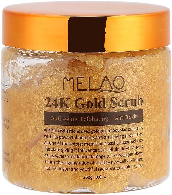 24k Gold Exfoliator Body Scrub Ultra Moisturizing Facial Scrub ...