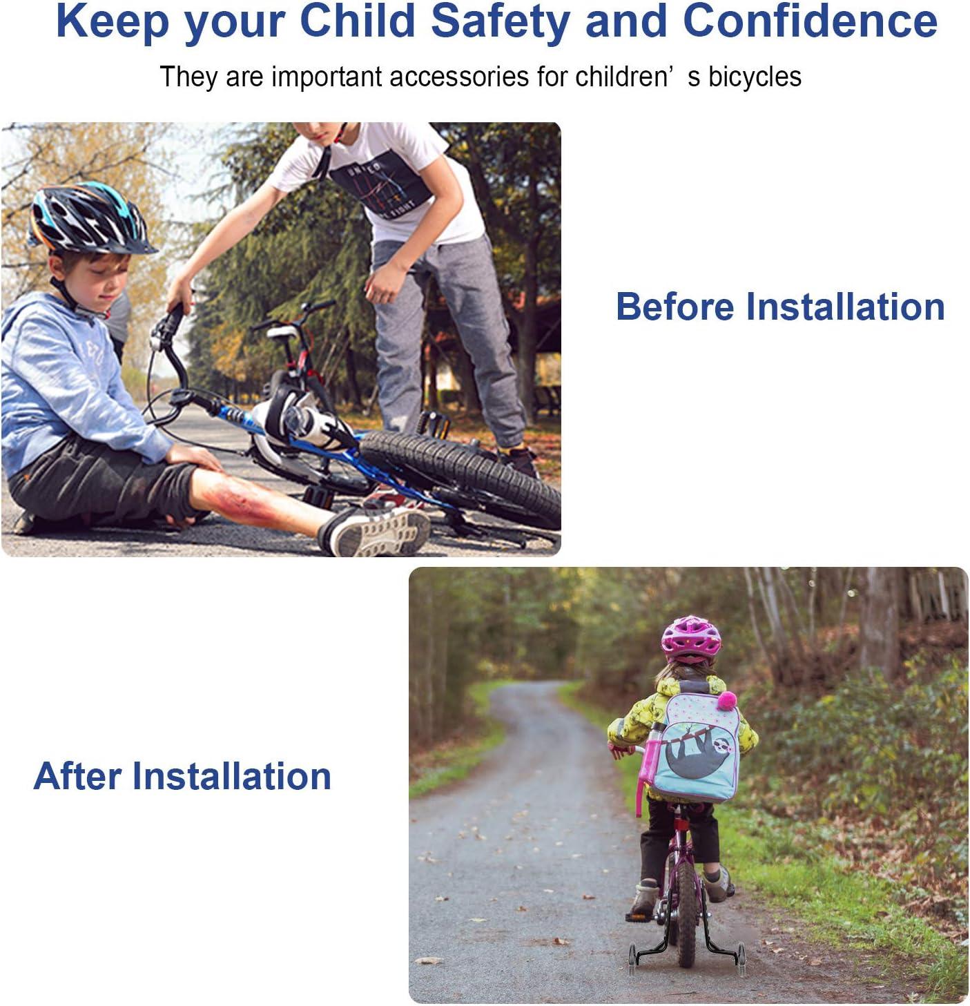 Buy PWSAP Bicycle Support Wheels - Adjustable Stabilizers for 12-20 ...