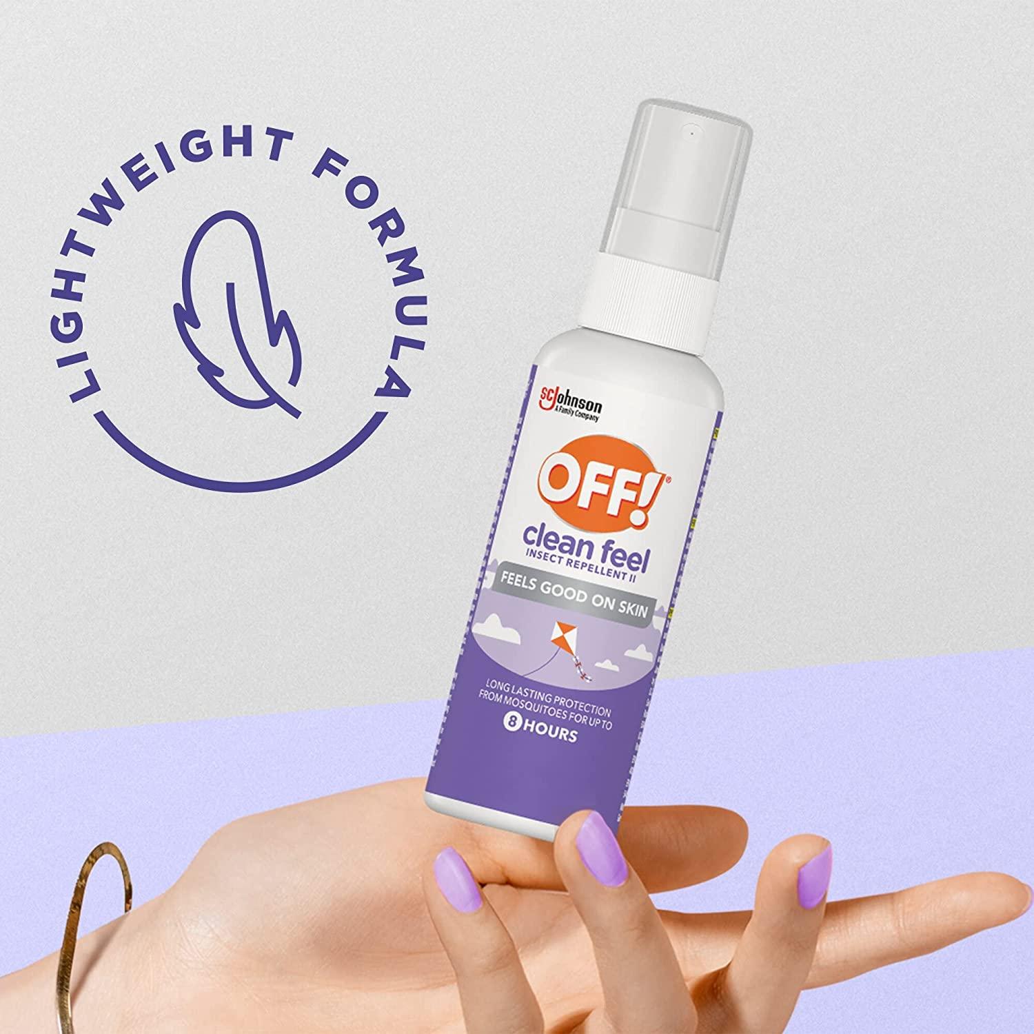 OFF! Clean Feel Insect Repellent Spritz 4 oz - 20% Picaridin Formula ...