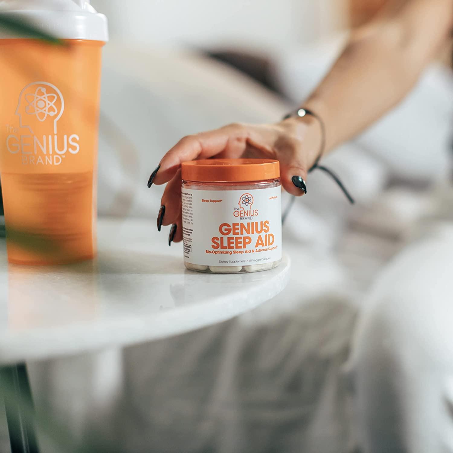 Genius Sleep AID - 40 Capsules | Natural Sleep Support for Restful ...