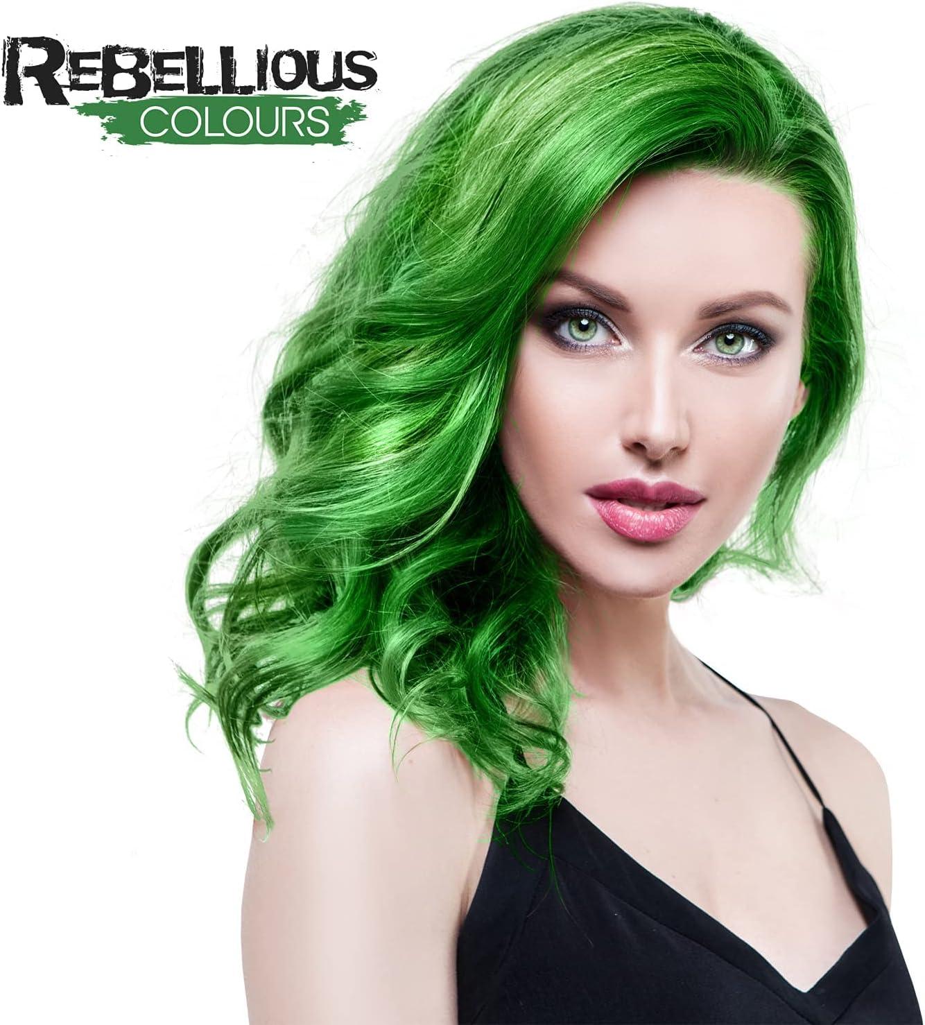 Rebellious Colours 100% Vegan Semi Permanent Hair Dye Colour 100ml ...