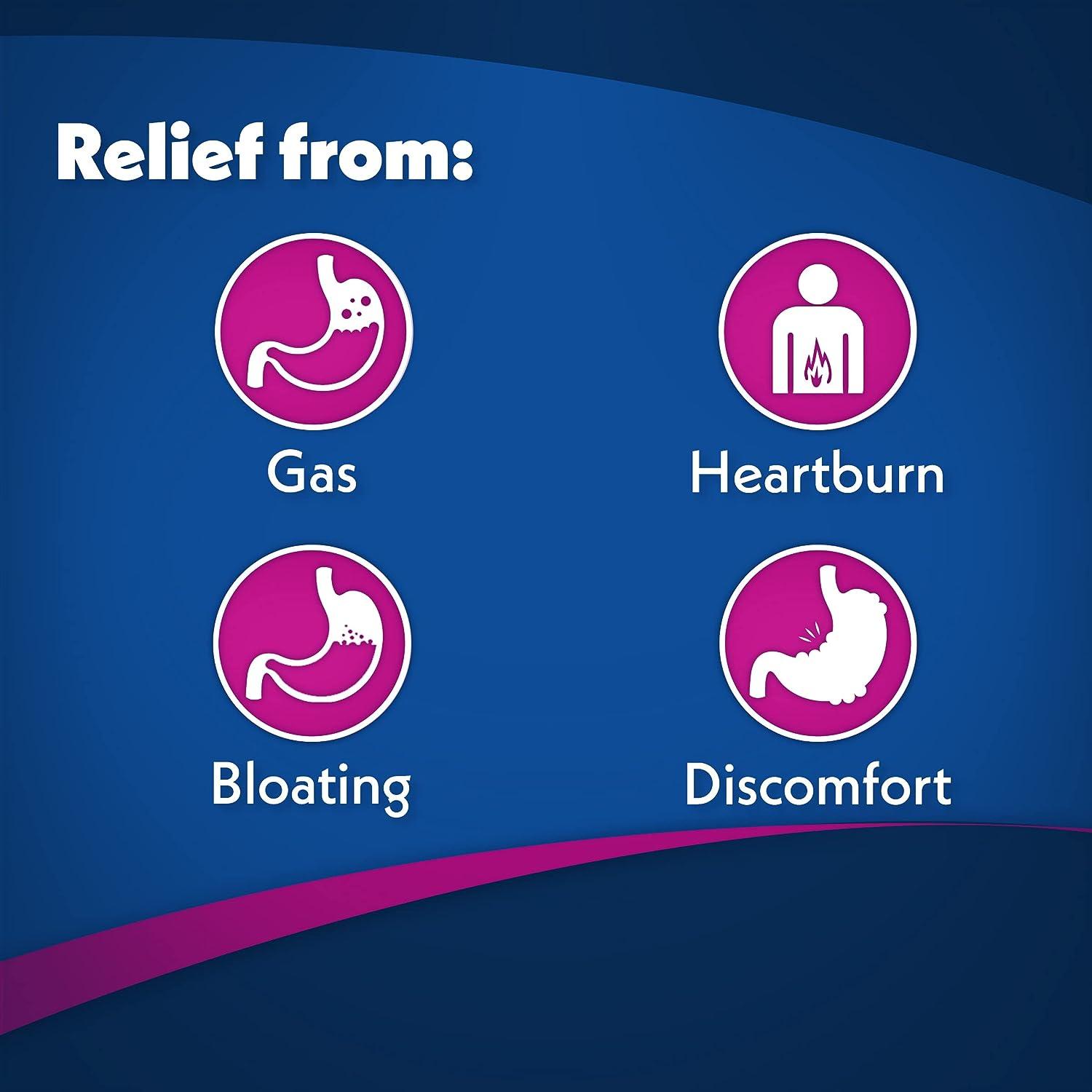 Gas-X Total Relief Chewable Tablets - Maximum Strength Gas & Heartburn ...