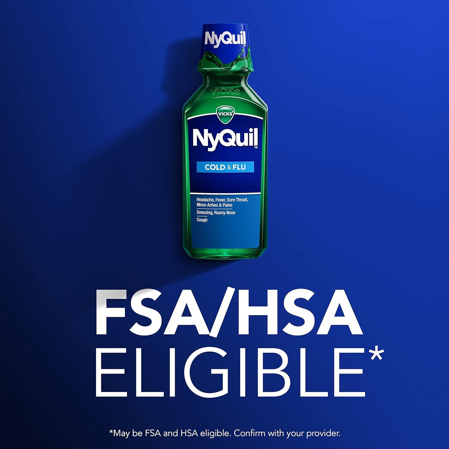 Vicks NyQuil Original Liquid - 12 oz | Fast-Acting Nighttime Relief ...