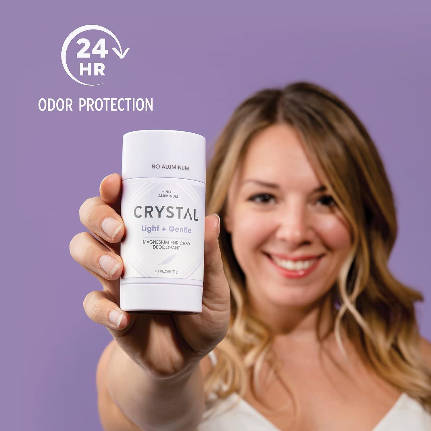 Crystal Magnesium Non-Irritating Deodorant Stick | Aluminum-Free ...