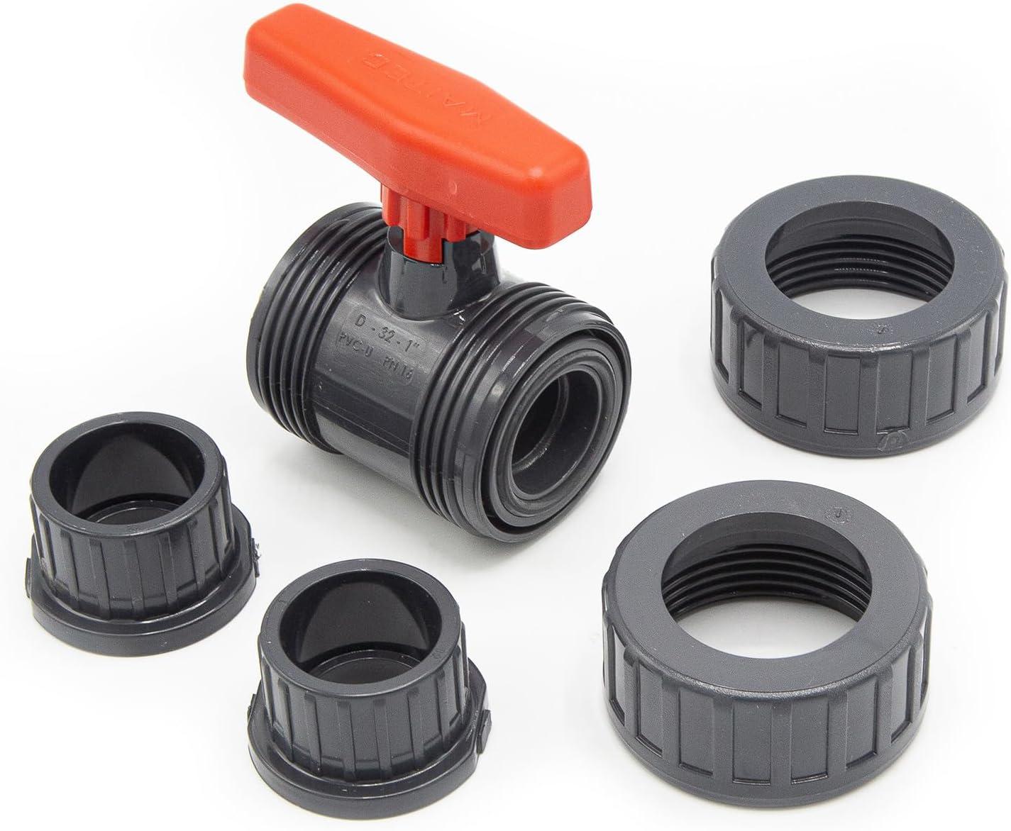 PVC Ball Tap 32mm | 1-Inch Shut-Off Tap for Adhesive Mufflers ...