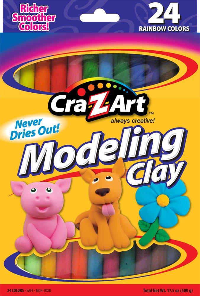 Cra-Z-Art Modeling Clay 17.5 oz 24 Count (10901) - Premium Quality Non ...