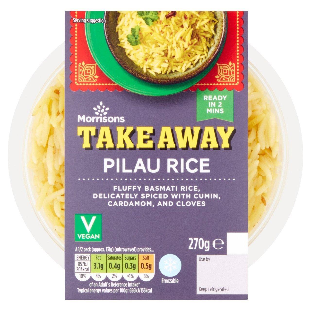 Morrisons Takeaway Pilau Rice 270g | Buy Now with Express International ...