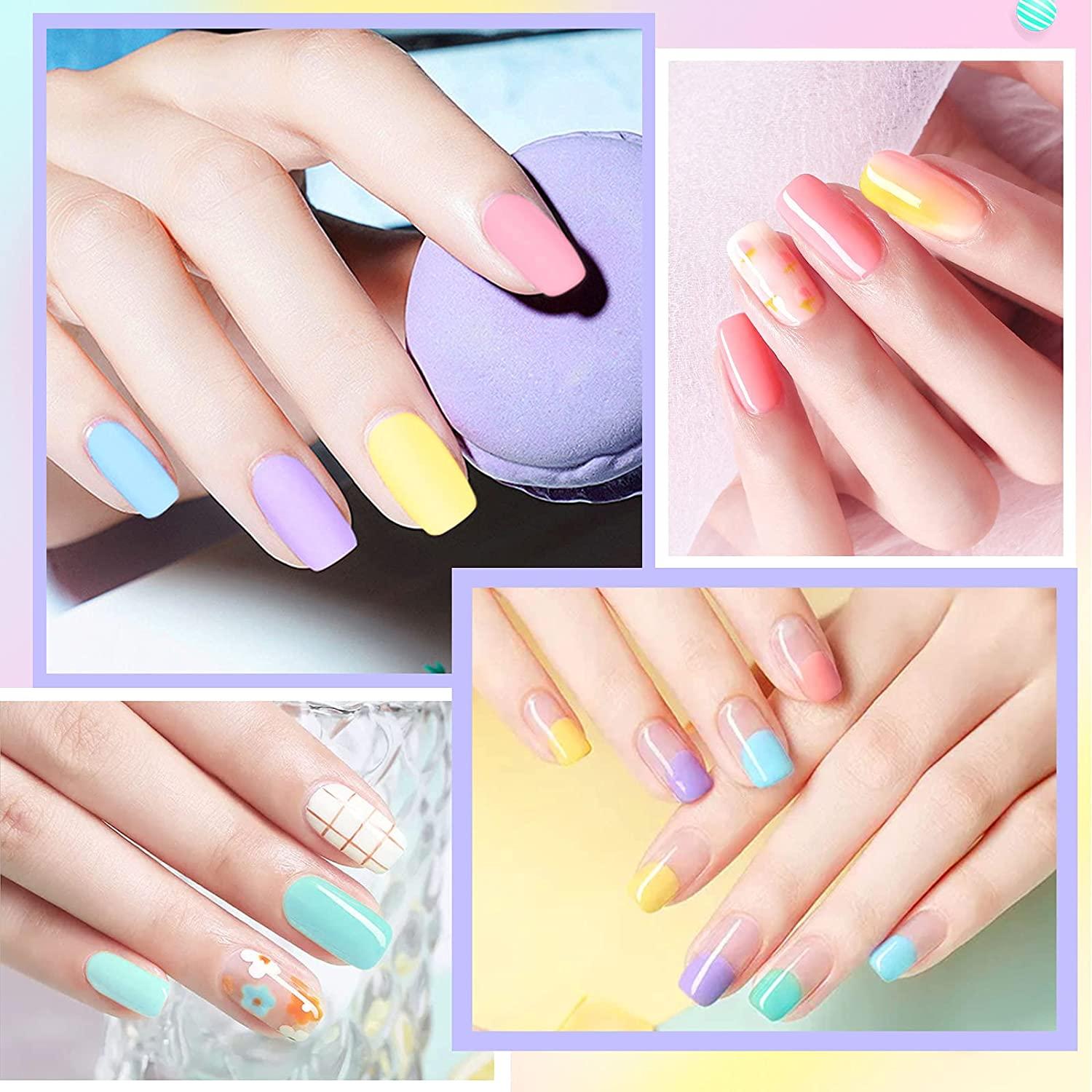 INPING Gel Nail Polish Set - 10pc Spring Summer Kit for Starter ...