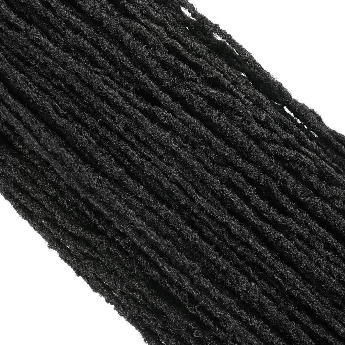 5 Packs New Locs Crochet Hair 36 Straight Goddess Locs Dreadlocks Mini ...