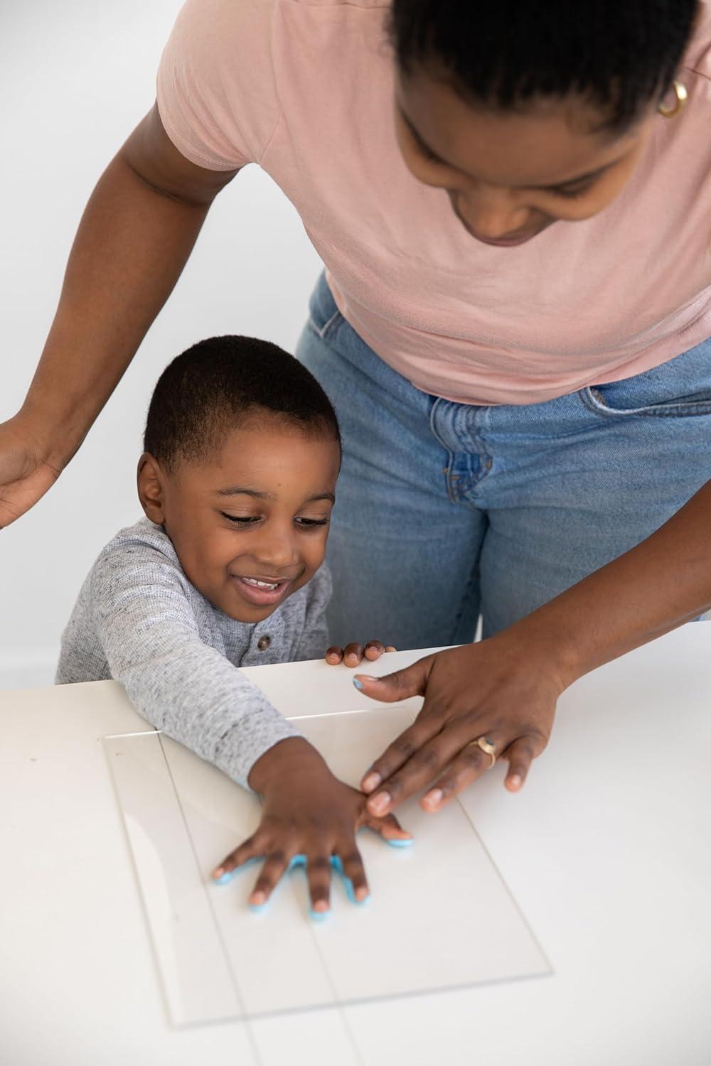 Pearhead Clear Family Hand Print Frame - DIY Keepsake Art Print ...