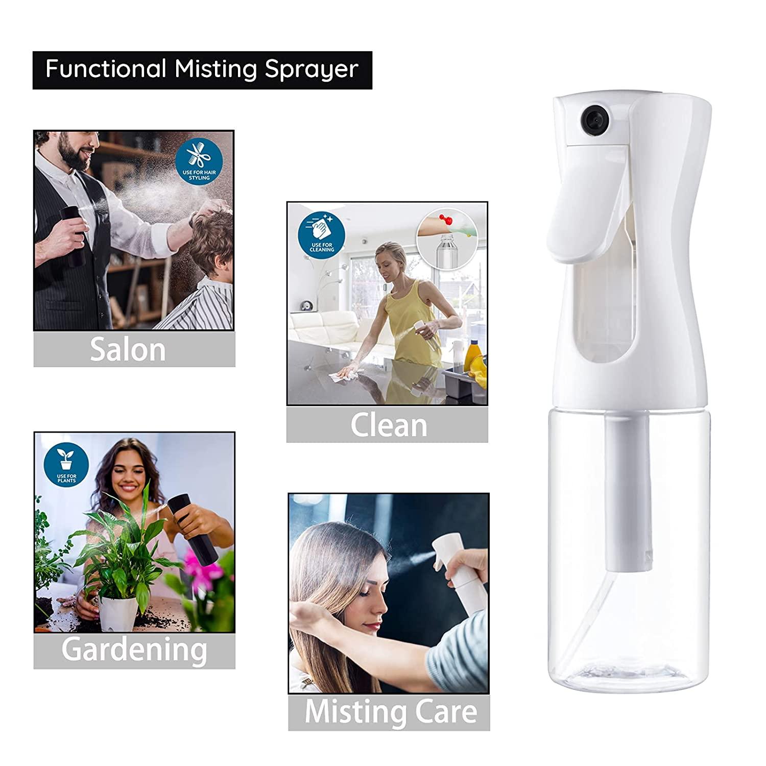 Hair Spray Misting Bottle 6.8 oz Refillable Fine Mist Sprayer - Ultra ...