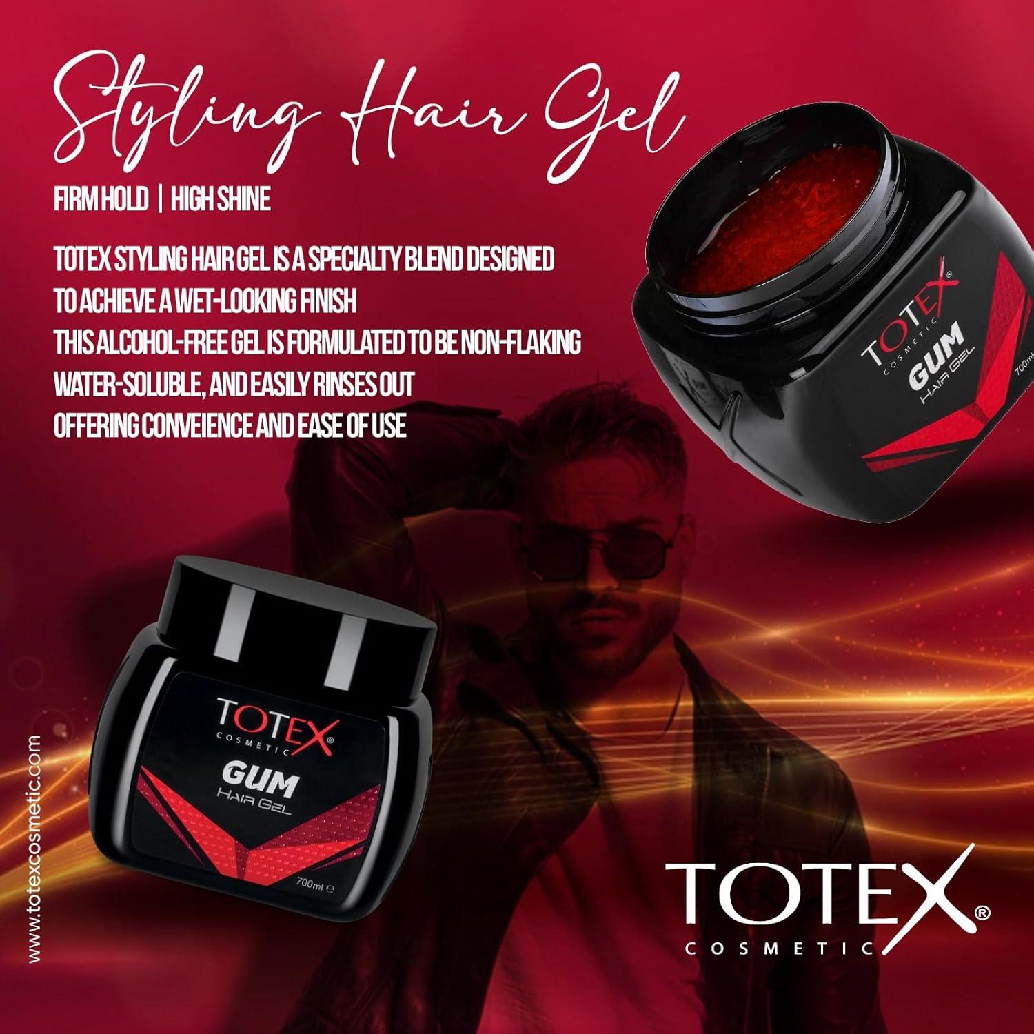 Totex Gum Hair Gel 700ml | for Men & Women | Edge Control & Long ...