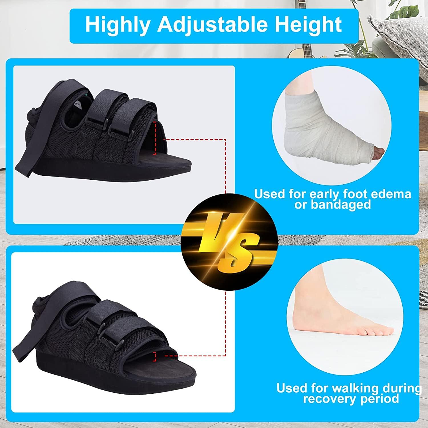 Post Op Shoes for Broken Toe - Medical Walking Cast Foot Brace - Medium ...