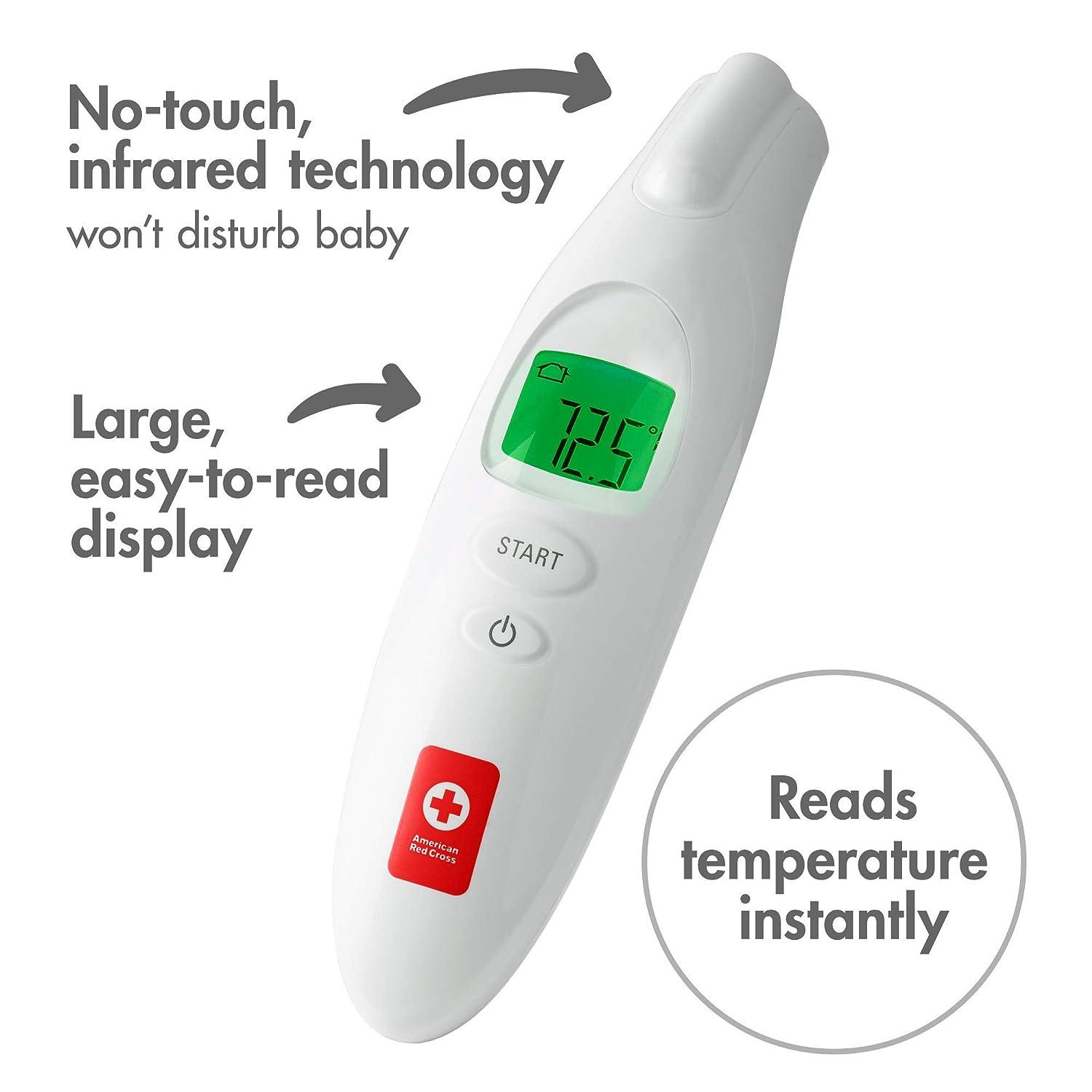 American Red Cross Digital Infrared No-Touch Forehead Thermometer for ...