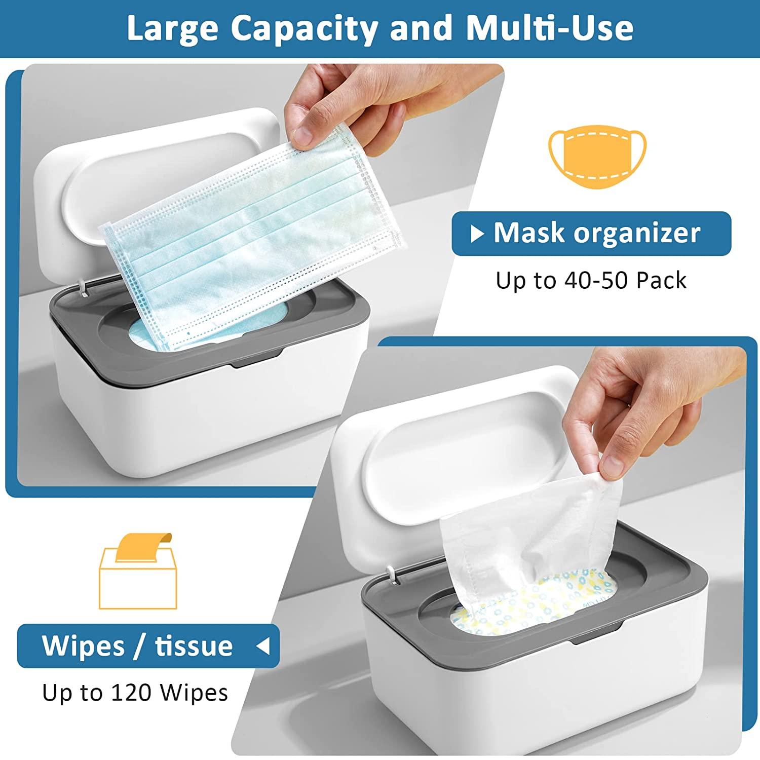 3 Piece Baby Wipes Dispenser | Sealing Design, Keeps Wipes Fresh | Easy ...