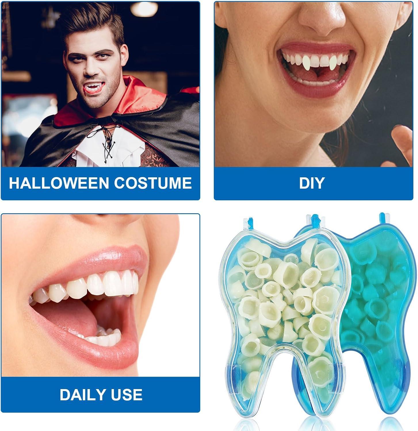 Skhaovs 100-Piece Temporary Tooth Crown Denture Set - Provisional ...