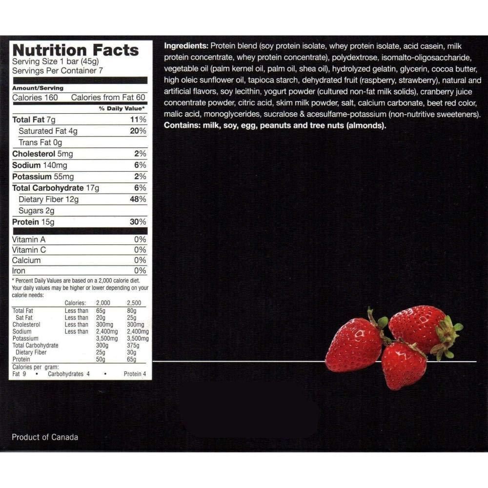 ProtiWise 15g High Protein Weight Loss Bars - Strawberry Shortcake | Low Calorie, Low Fat, Low ...