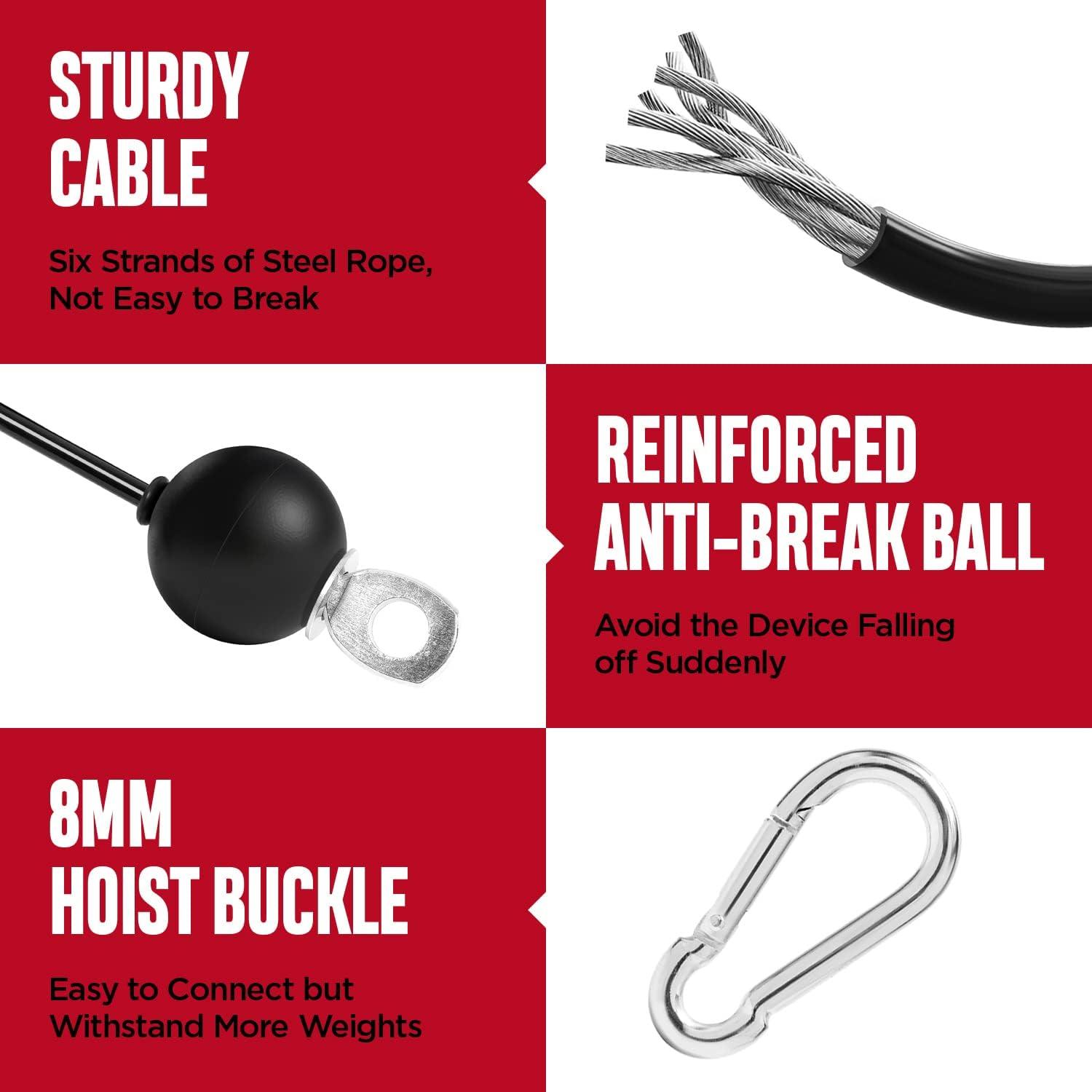 FitBeast Pulley System Gym Cable Weight for LAT Pulldown & Biceps Curl ...