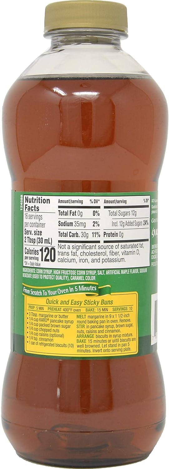 Karo Pancake Syrup 16oz (Pack of 2) + Measuring Spoon | Sweet Breakfast ...