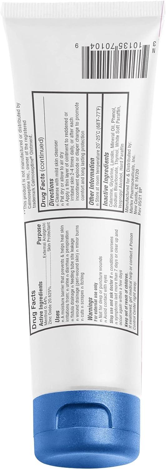 Marlex Menthol and Zinc Oxide Ointment 4 Ounce (113 g) | Temporarily ...