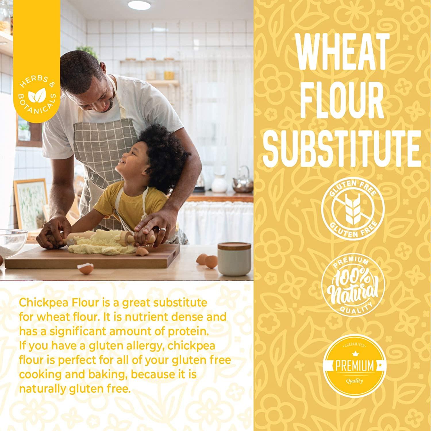 Chickpea Flour 2lbs - Stone Ground Garbanzo Bean Flour | Gluten-Free ...
