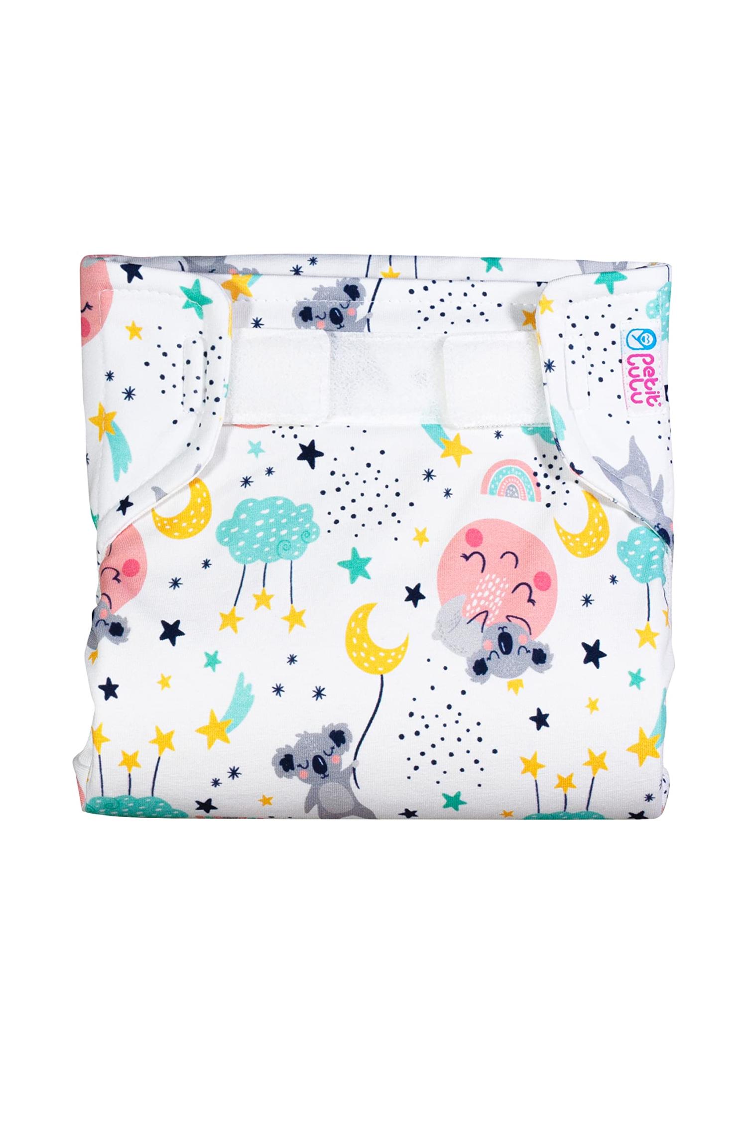 Petit Lulu Spreader Pants for Wide Diapering - Size S (3-6 kg) Velcro ...