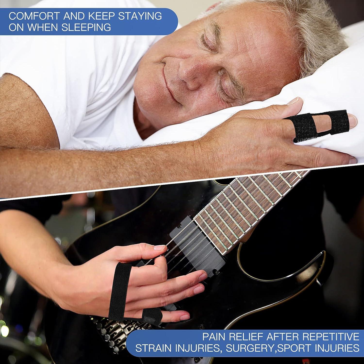 Trigger Finger Splint Brace - 2 Pack Adjustable Support for Right ...