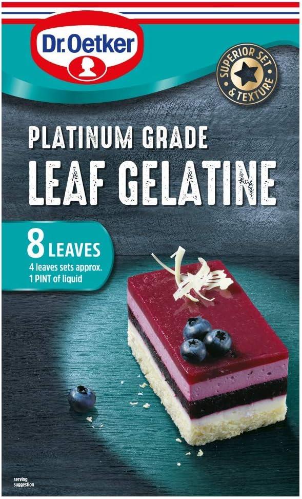 Dr. Oetker Platinum Grade Leaf Gelatine 13g - High-Quality Gelatine ...