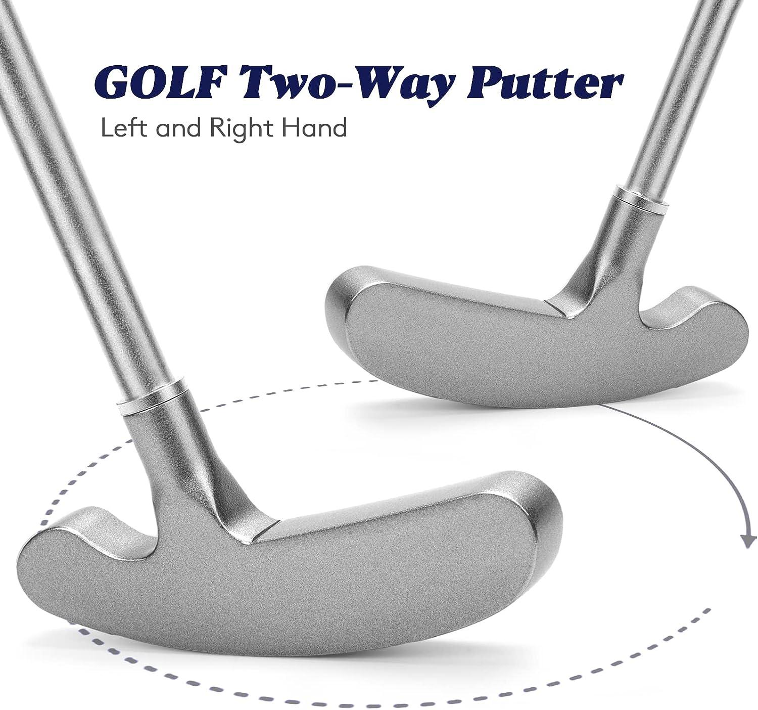 Junior Kids Golf Putter - Stainless Steel Two Way 22.44 - Red | Right ...