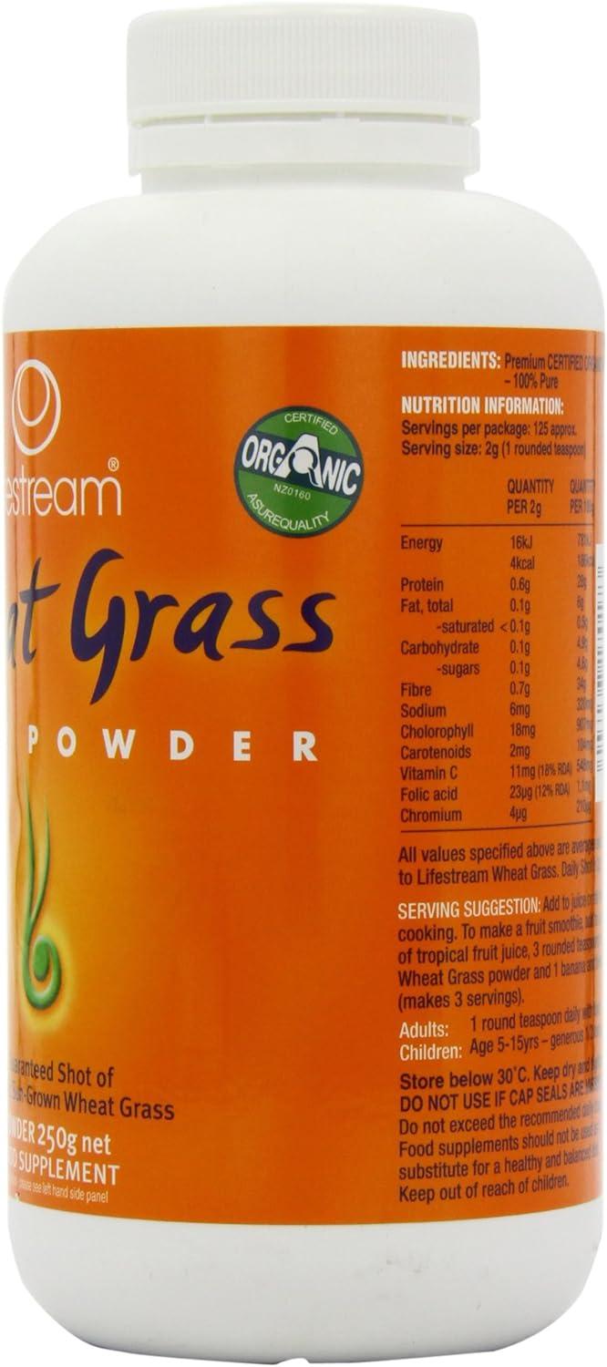 Lifestream Organic Wheat Grass Powder 250g - Pure and Powerful ...