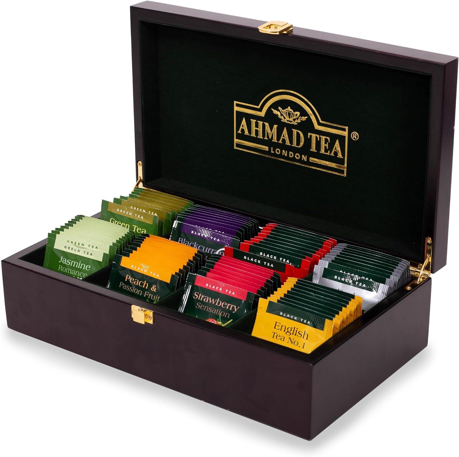 Ahmad Tea Tea Keeper 80 Teabag Box - Black & Green Fruit-Flavoured Tea ...