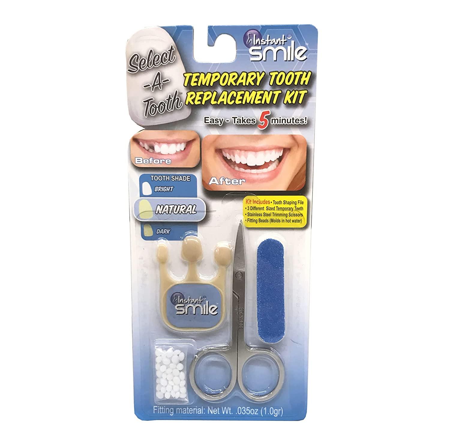 Instant Smile Temporary Tooth Replacement Kit - Natural Shade with ...