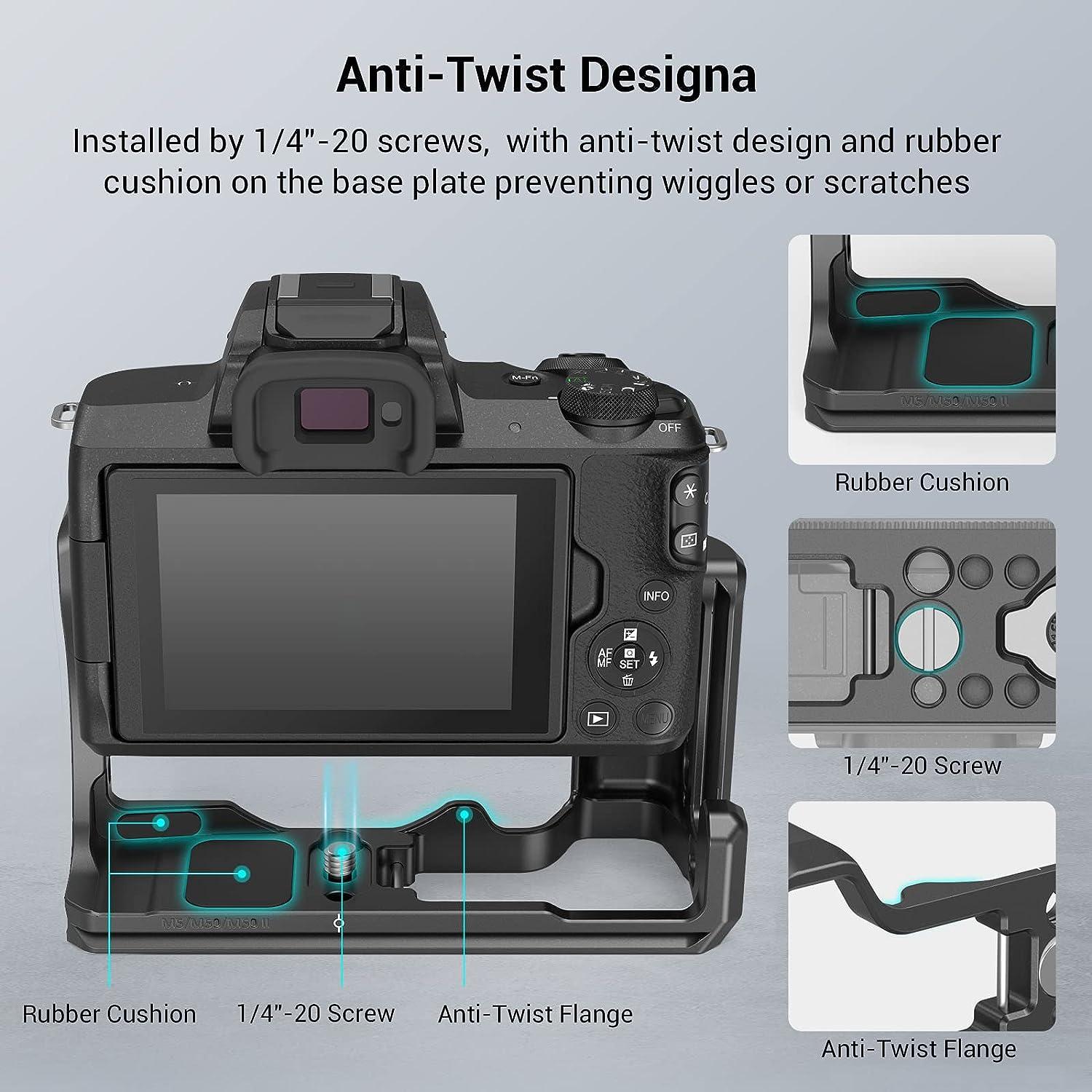 SmallRig Aluminum Cage with Integrated Grip for Canon M50 /M50 II /M5 ...