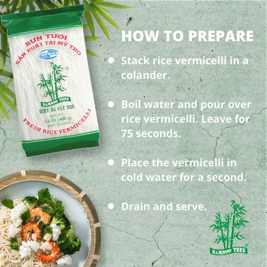 Bamboo Tree Fine Rice Vermicelli 340g - Authentic Asian Noodles | Buy ...
