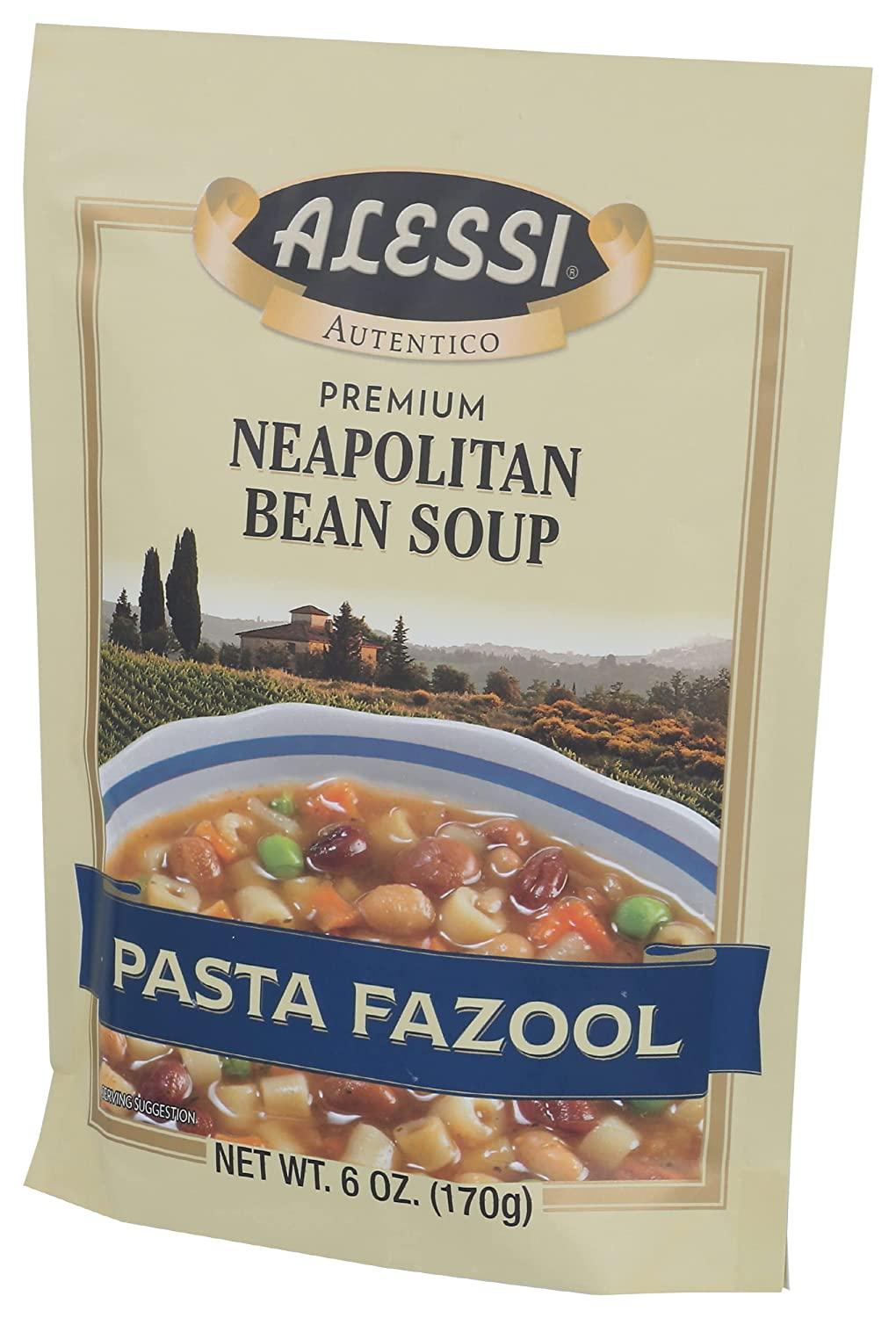 Alessi Mix Soup Pasta Fazool 6 oz - Authentic Italian Flavor for Easy ...