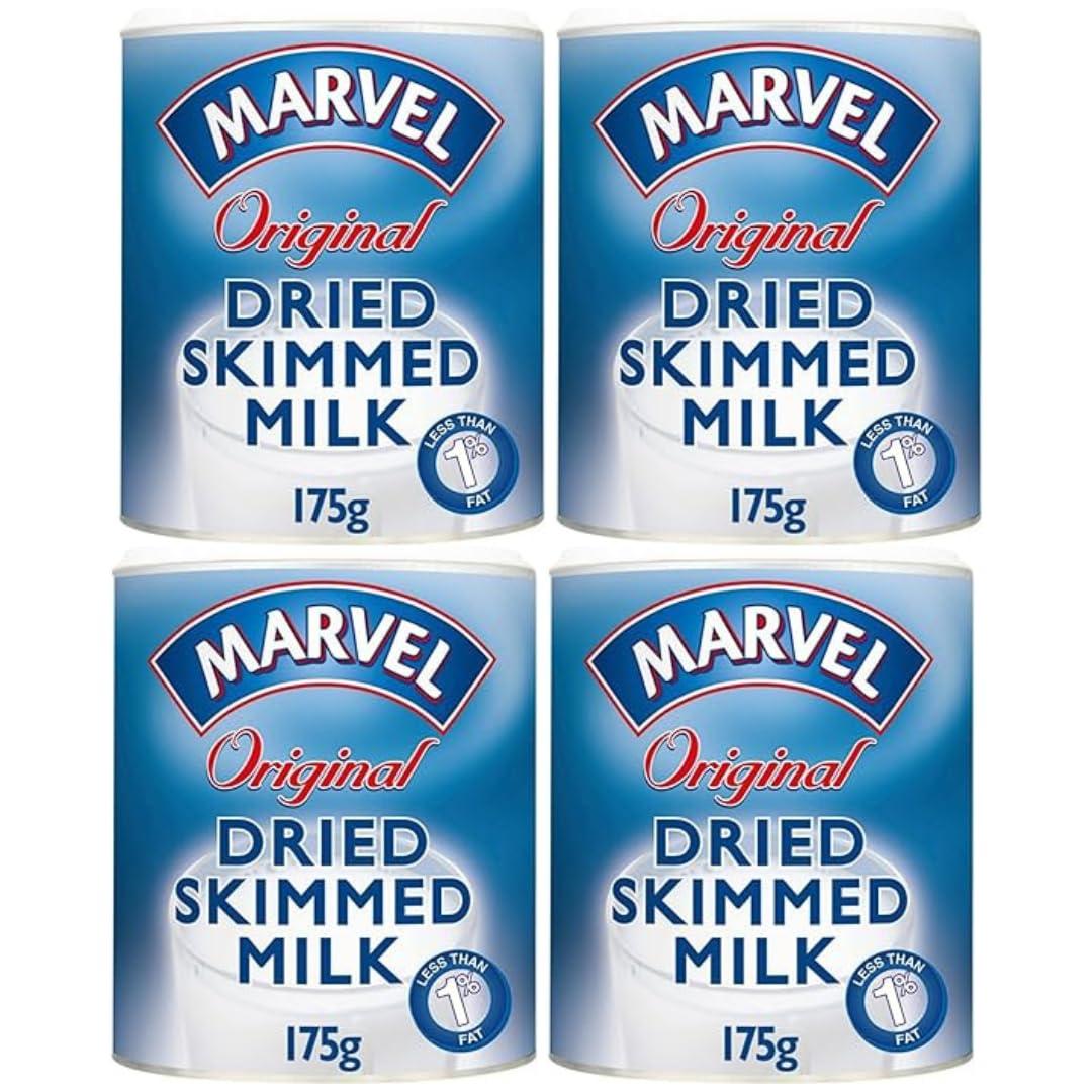 Milk Powder Bundle with Marvel Original Dried Skimmed Milk Powder 175g ...