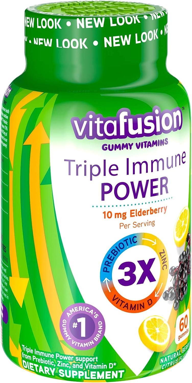 Vitafusion Triple Immune Power Gummies (60ct) - Boost Your Immunity ...