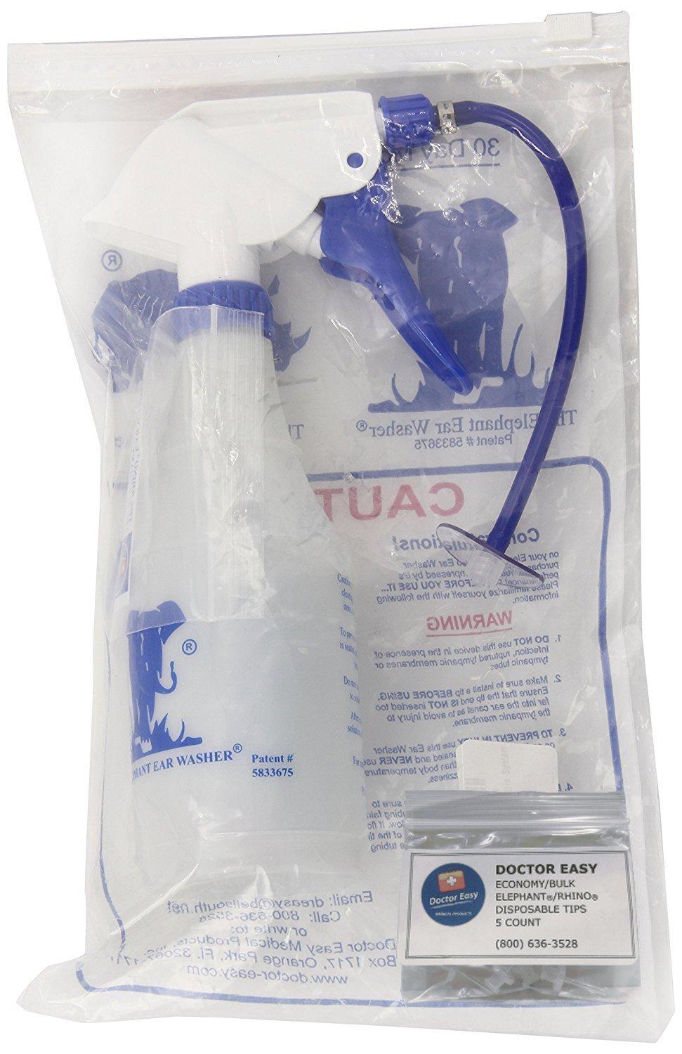 Doctor Easy Elephant Ear Washer Economy Bottle System - Effective Ear ...