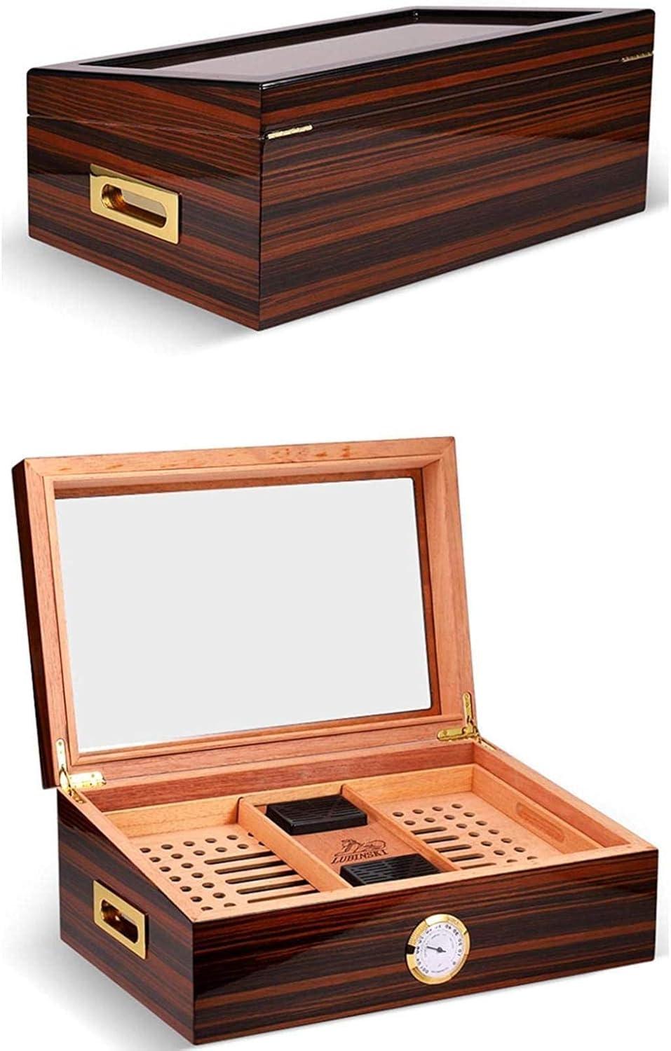Cigars Humidors Cigar Box Detachable Hygrometer Stable Cigar Storage ...