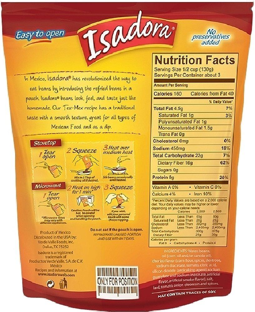 Isadora Bean Refried Tex-Mex Beans - Shop Now for Authentic Mexican ...