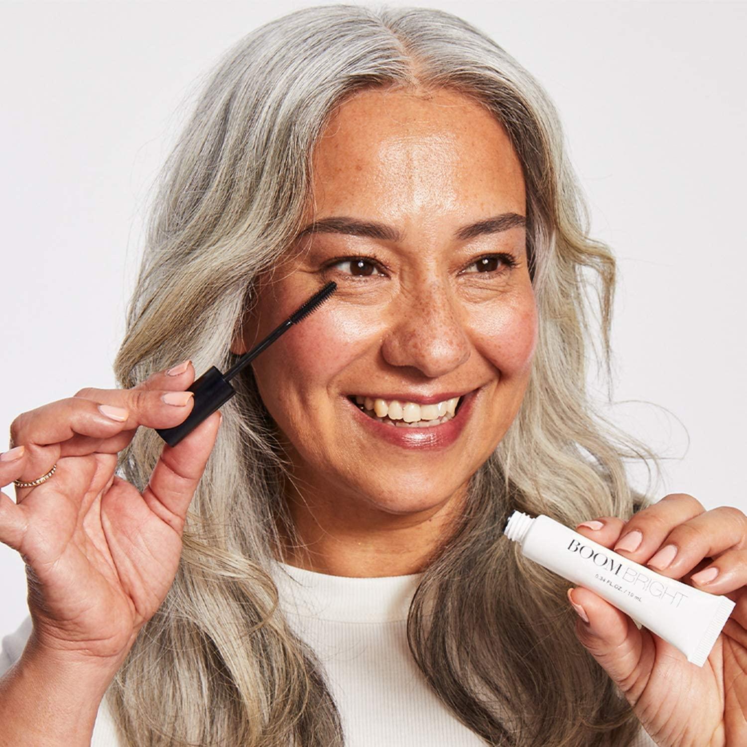 BOOM! Bright Pro Age Mascara for Mature Women - Hypoallergenic ...