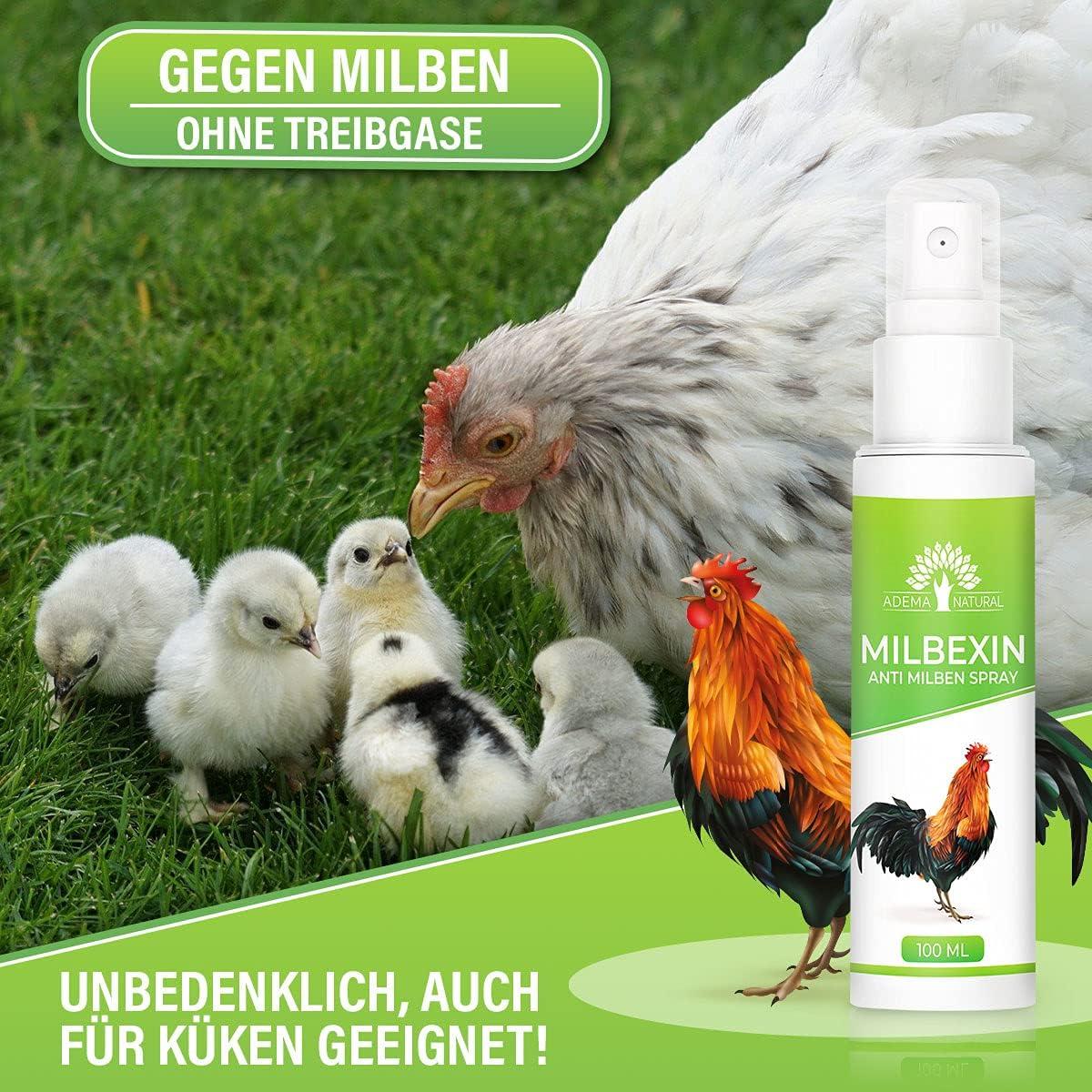 Adema Natural Milbexin for Chickens - Mite Spray for Poultry & Birds ...