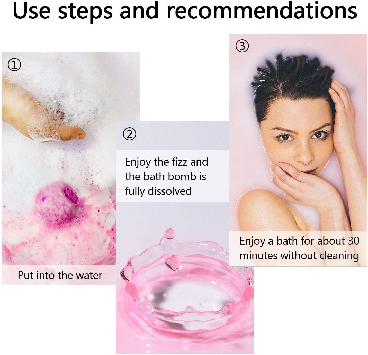 Rosyclo Bath Bombs Gift Set with Essential Oils - Perfect Spa Shower Kit for Bubble Bath - Ideal ...