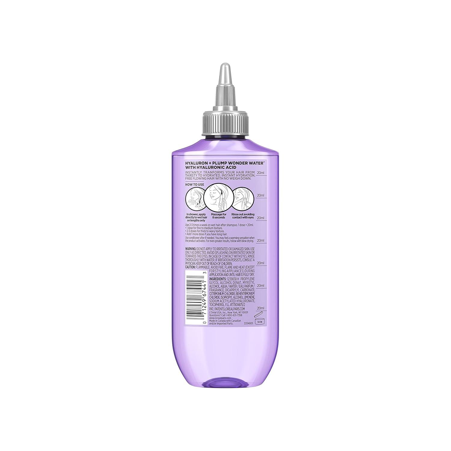 L'Oreal Paris Elvive Hyaluron Plump Flash Hydration Wonder Water - 8 ...