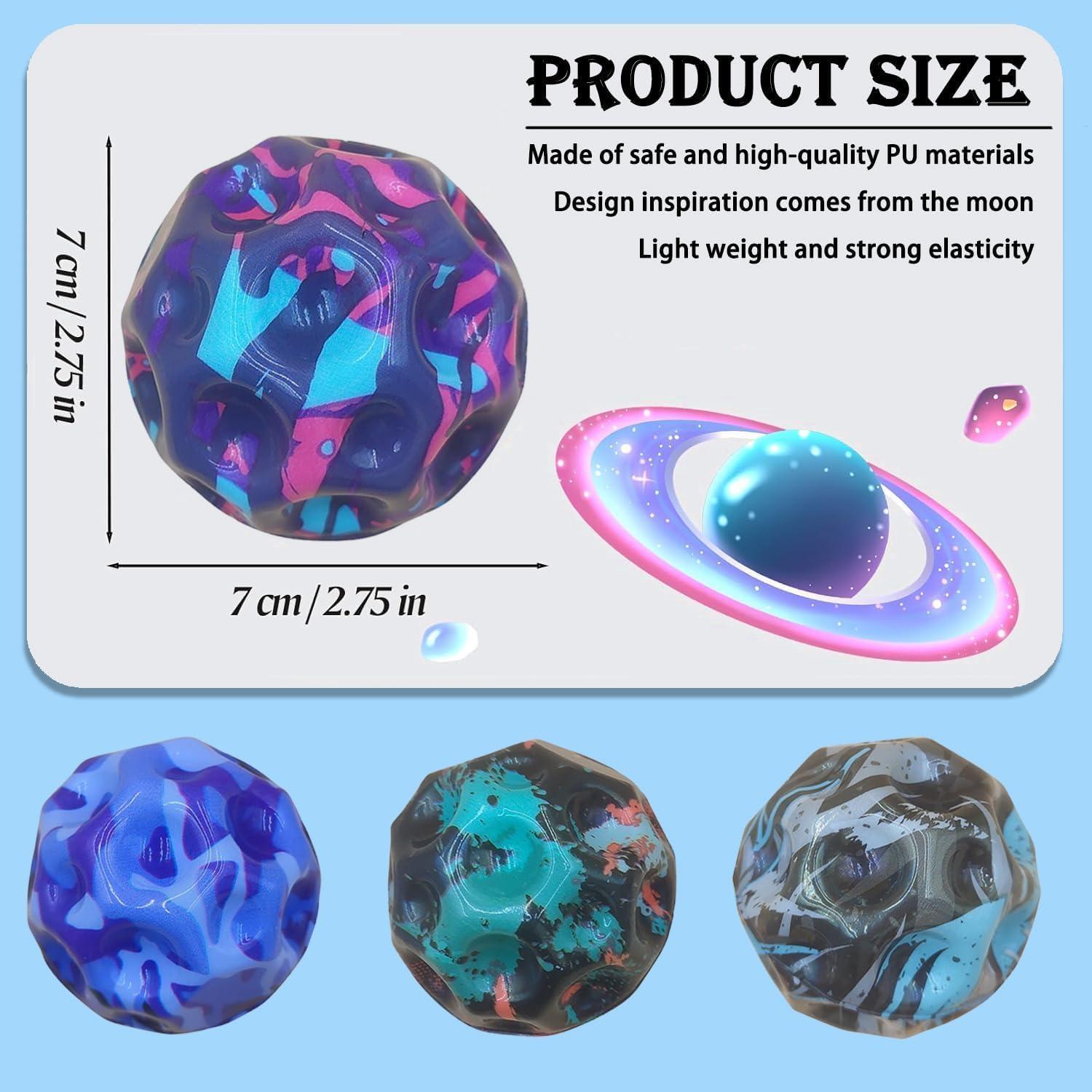 Buy 4-Piece Astro Jump Balls - High Bounce Moon Balls & Bouncy Toys for ...