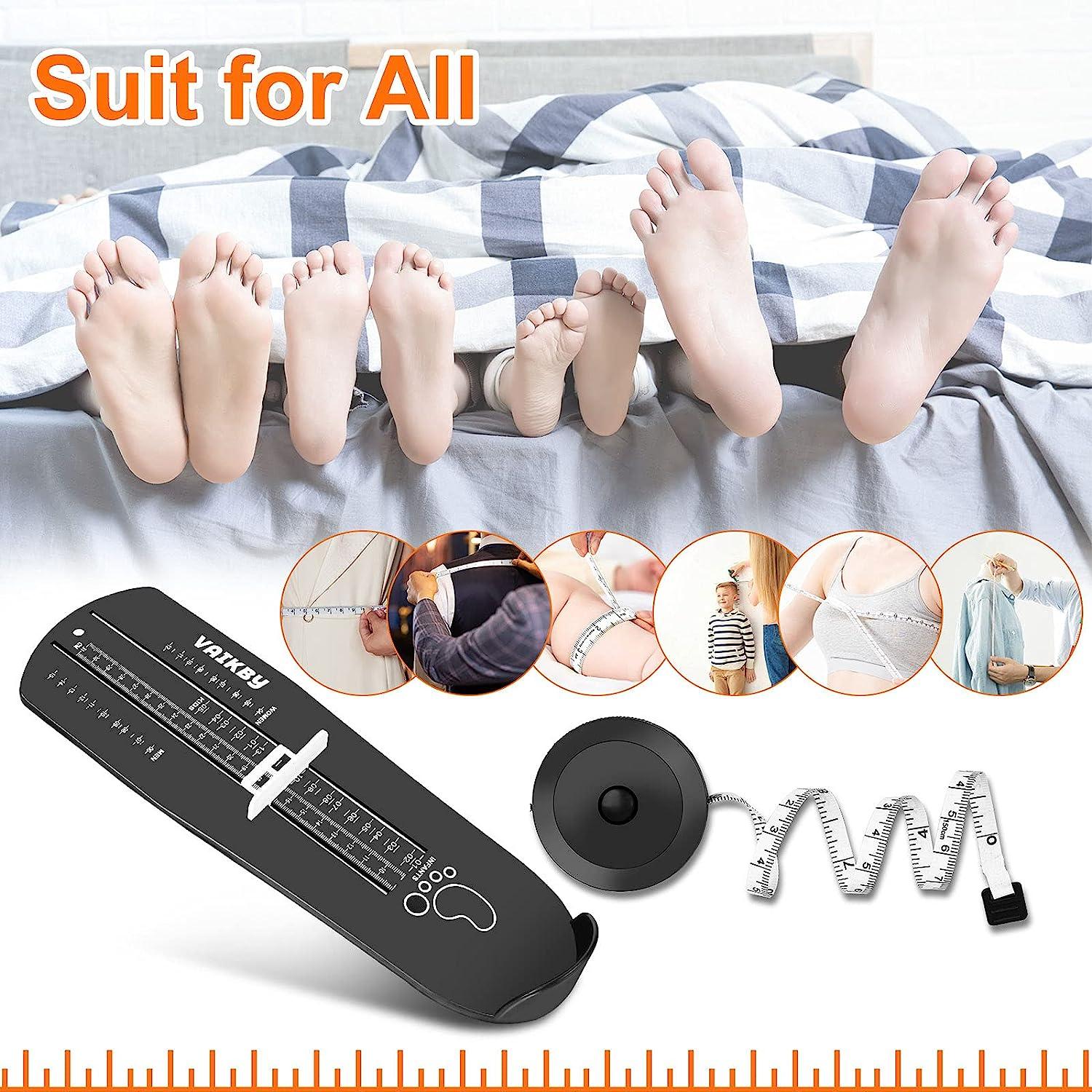 Vaikby Foot Measurement Device: Shoe Sizer for Kids & Adults - Easy ...